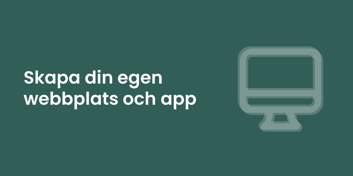 Skapa din egen webbplats och app — OutdoorMap